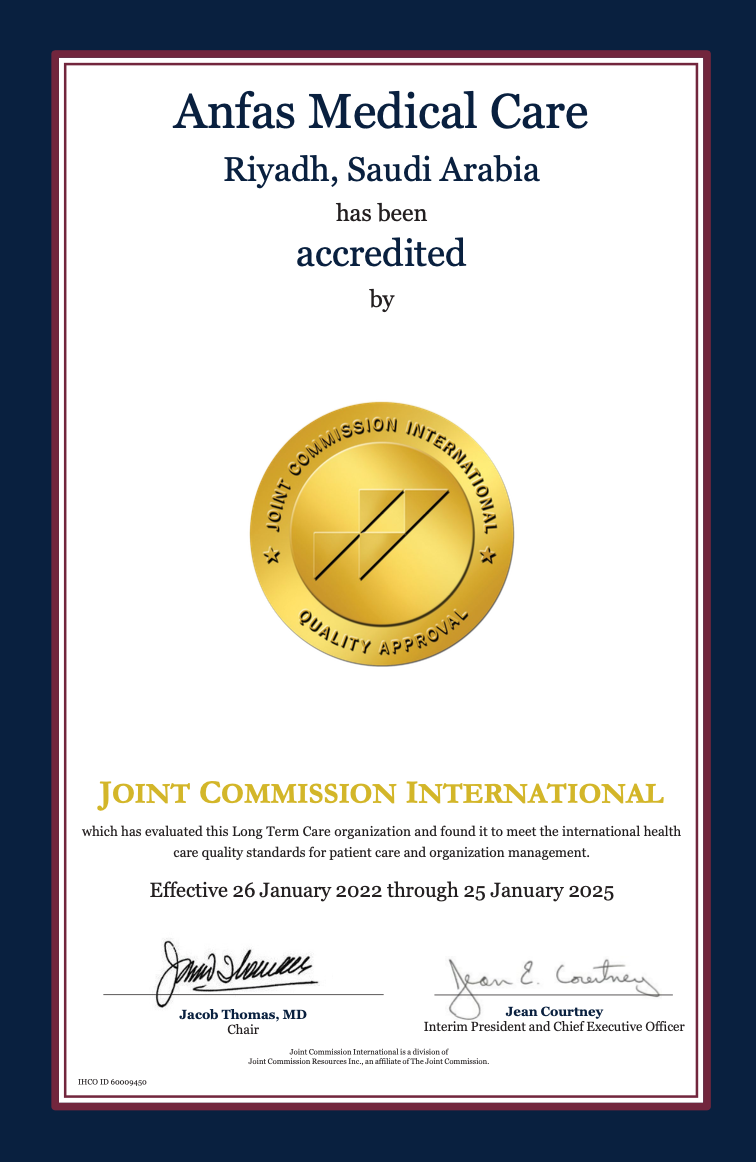 Anfas obtains the accreditation of the Joint Commission International ...